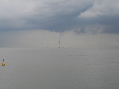 Waterhoos, Waterhozen langs de noordzee kusten.